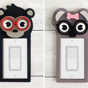 Master Bundle - Zoo Animal Light Switch Decor - 15 Designs - Laser ...