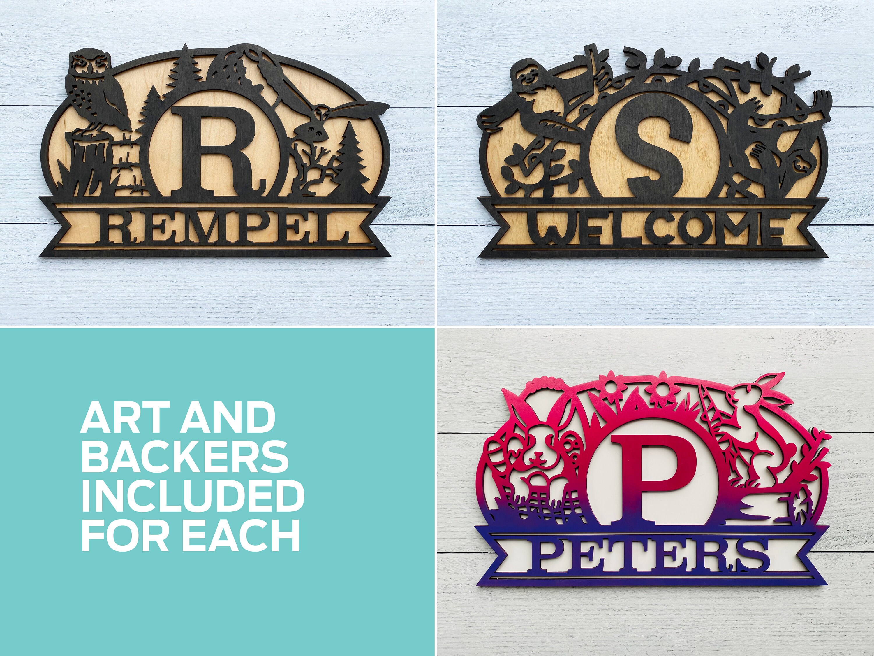 Oval Monograms Master Bundle 19 Designs Laser Ready Cut - Etsy