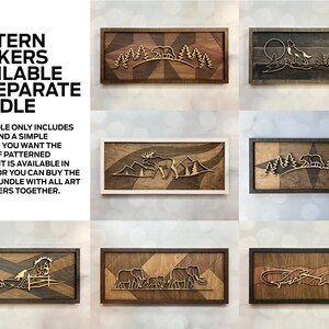 Animals Line Art Signs - 8 Designs - Glowforge and Lightburn Tested ...