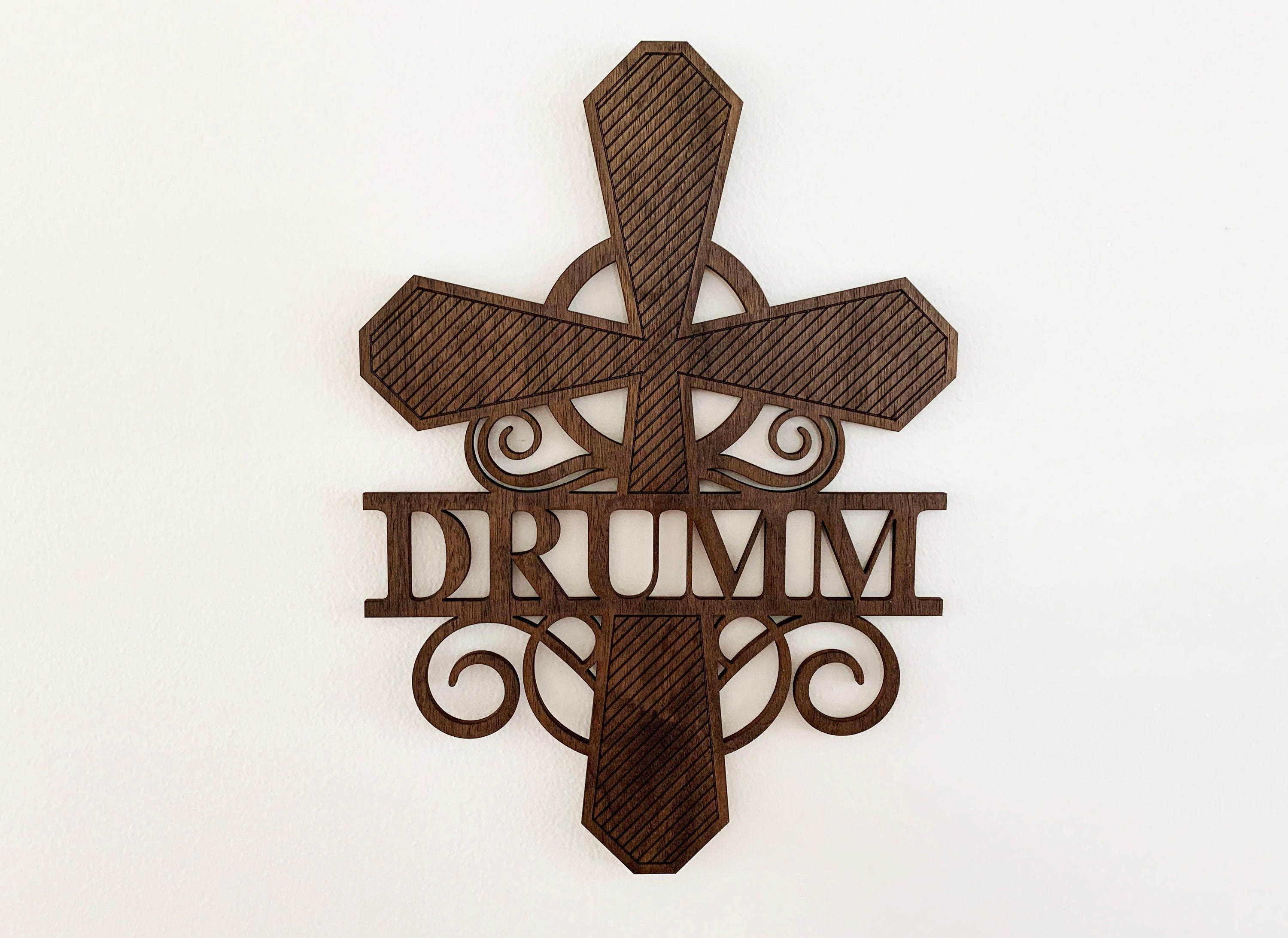 Split Letter Cross Monogram Digital Laser Cut File SVG - Etsy