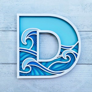 Wave Letters AND Ornaments - Laser Cut Files - Includes Full Alphabet ...