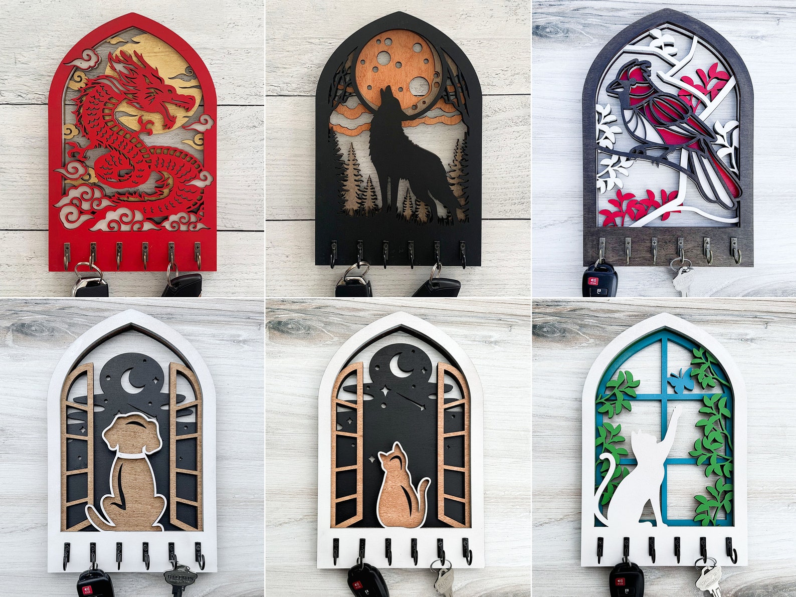 Master Bundle - Arch Key Hangers - 45 Designs Included - Laser Ready ...