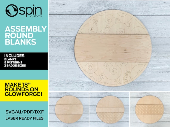 Assemble Round Blanks With 8 Different Patterns for Mix and - Etsy