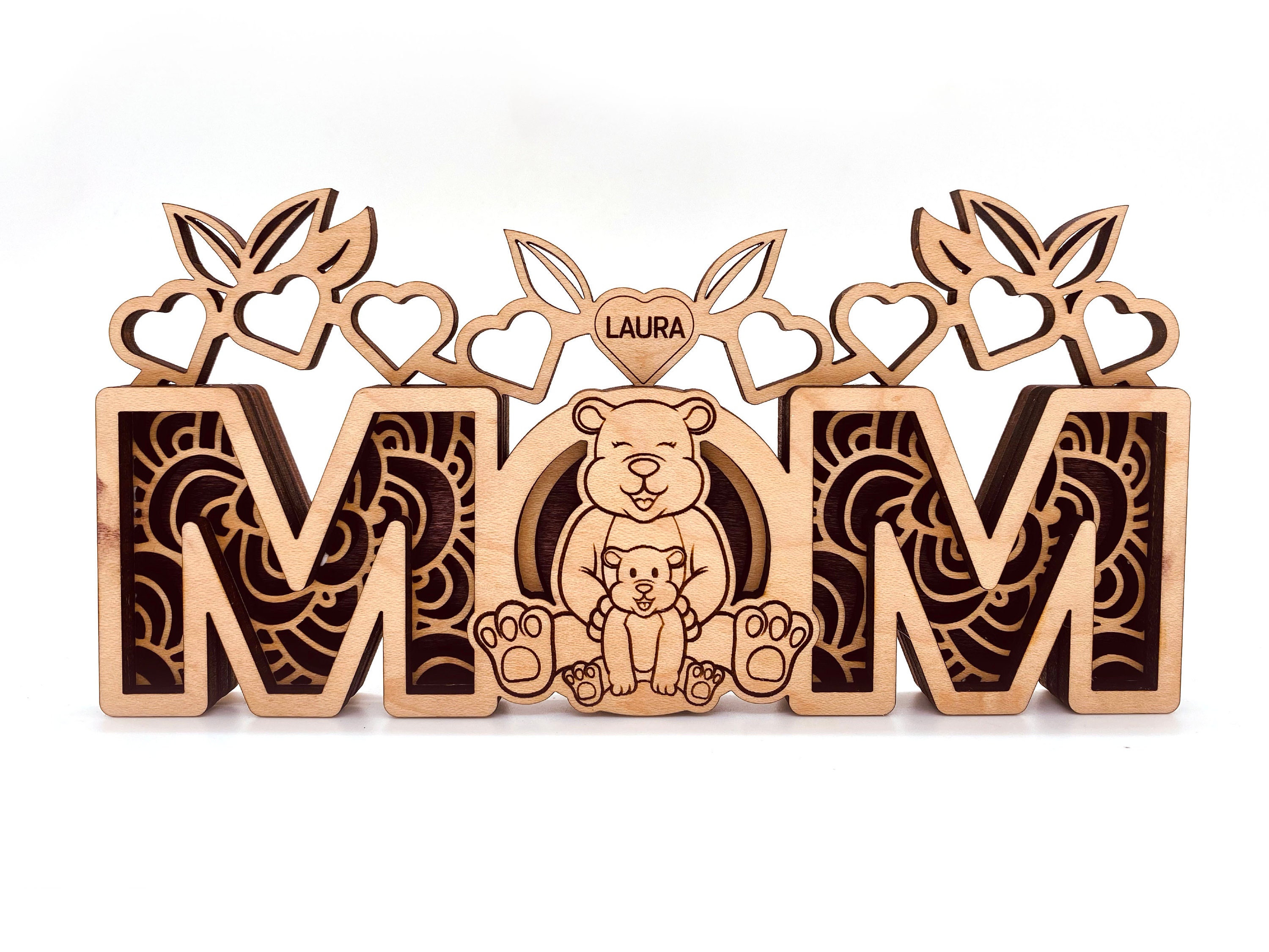 Layered Mom Stands SVG Laser Ready Files 9 Options 99 - Etsy UK