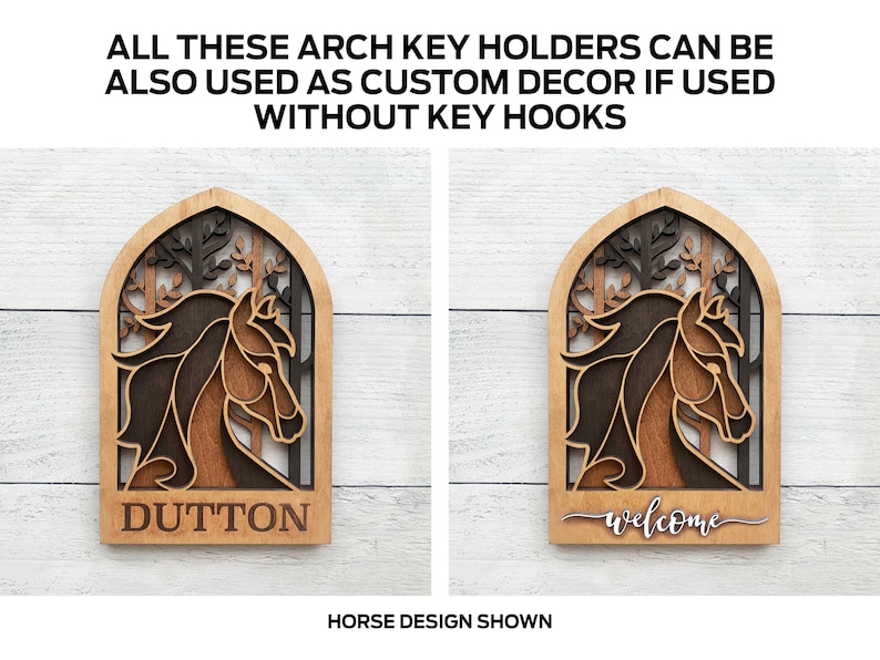 Butterfly Arch Key Hanger or Decor - Laser Ready File - Glowforge and ...