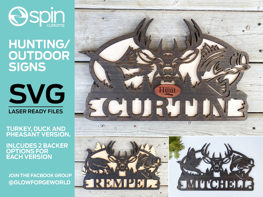 Hunting/outdoor Signs - Digital Laser Ready File - SVG - Etsy