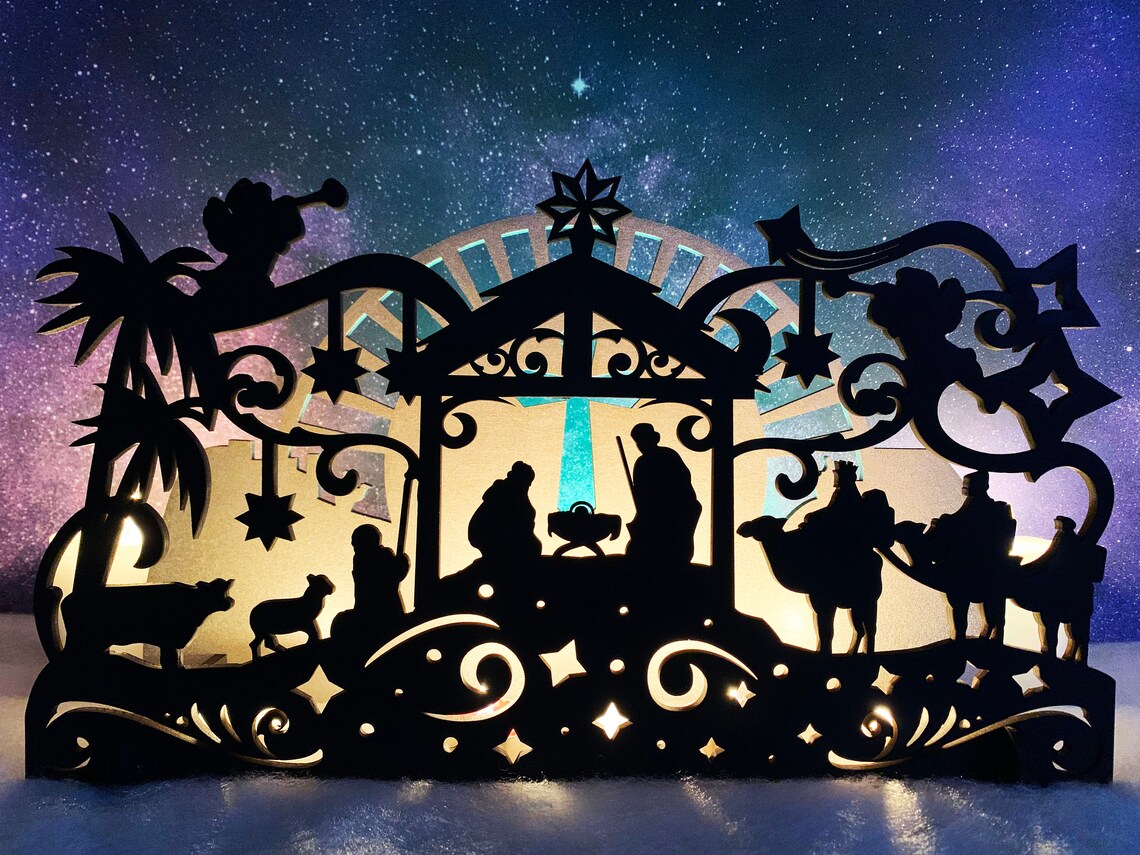 Nativity Frame Set - Laser Ready Files - Digital Files - SVG ...