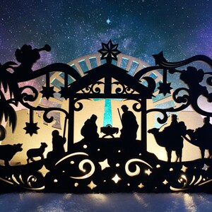 Nativity Frame Set - Laser Ready Files - Digital Files - SVG ...