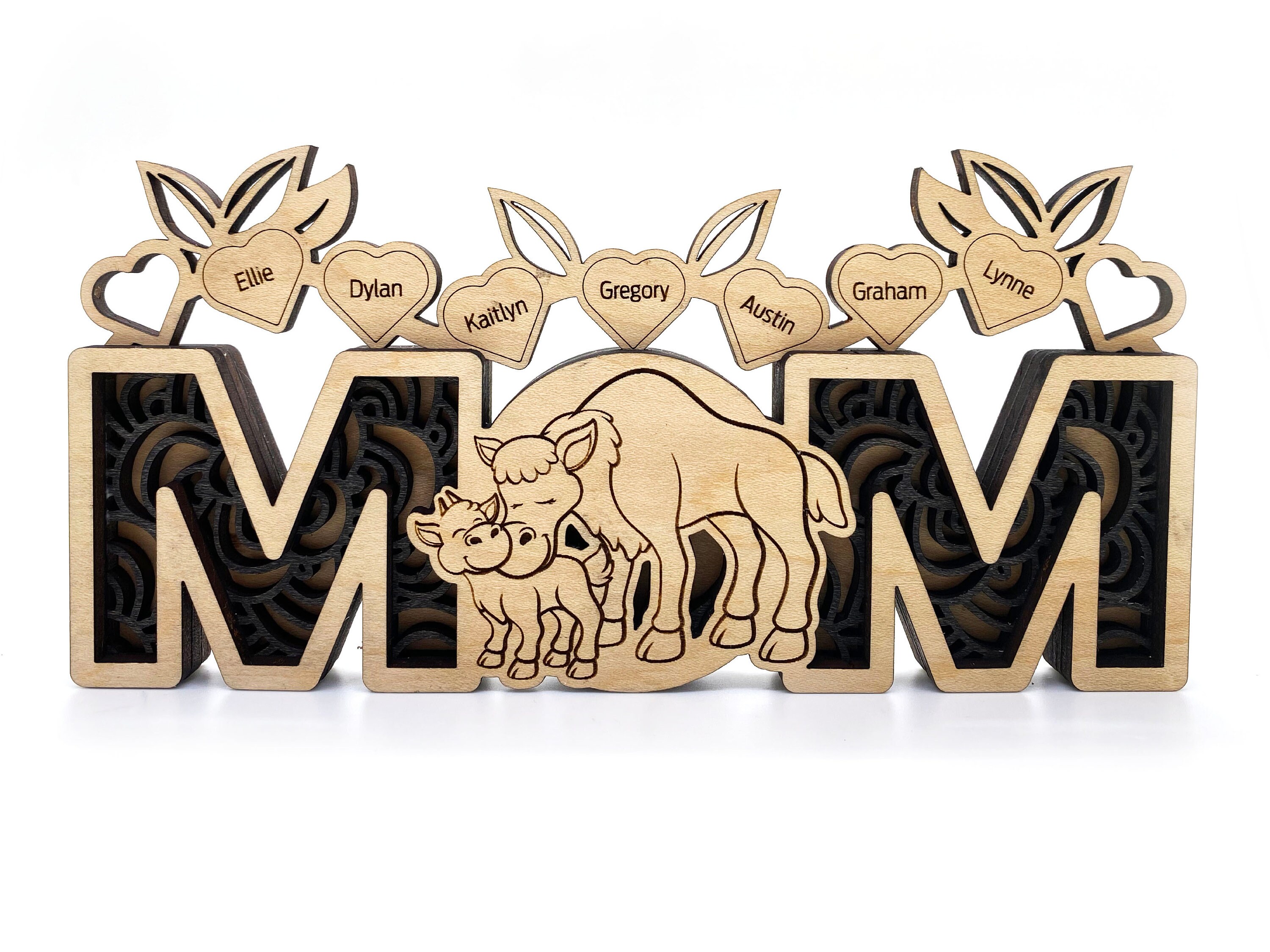 Layered Mom Stands SVG Laser Ready Files 9 Options 99 | Etsy UK