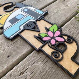 Camp Camper Sign - Easy Finish - Laser Cut File - Glowforge and All ...