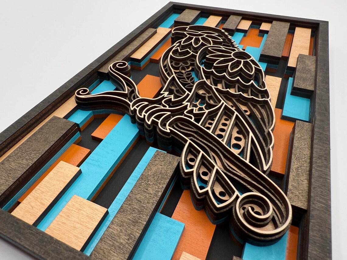Layered Eagle Sign - Laser Ready File - All Lasers - Etsy