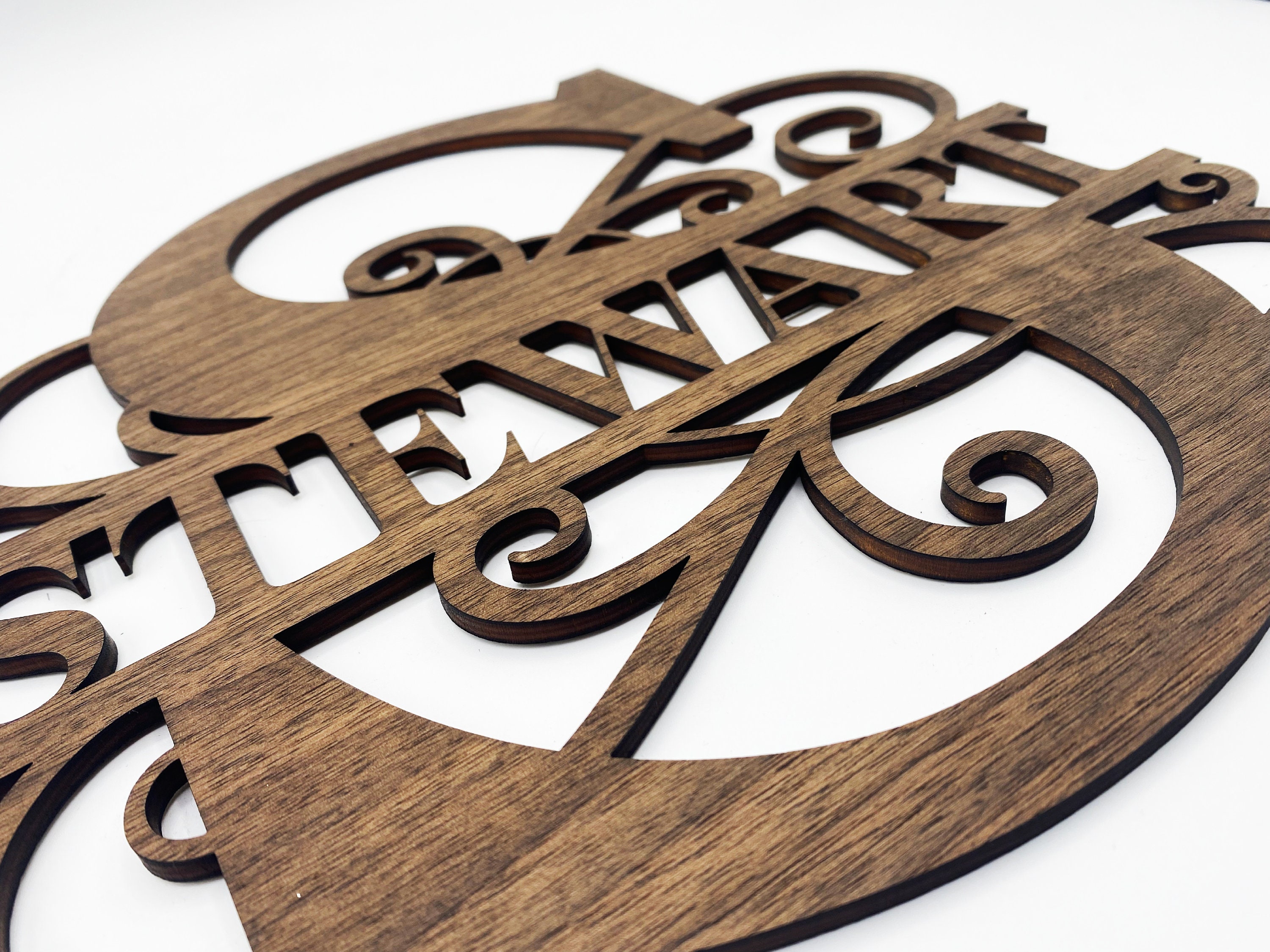 Split Letter Swirl Monogram 2.0 - Etsy