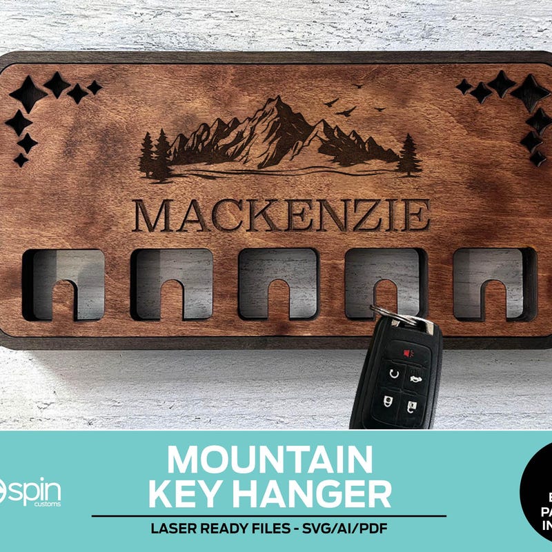 Mountain Key Holder - Etsy