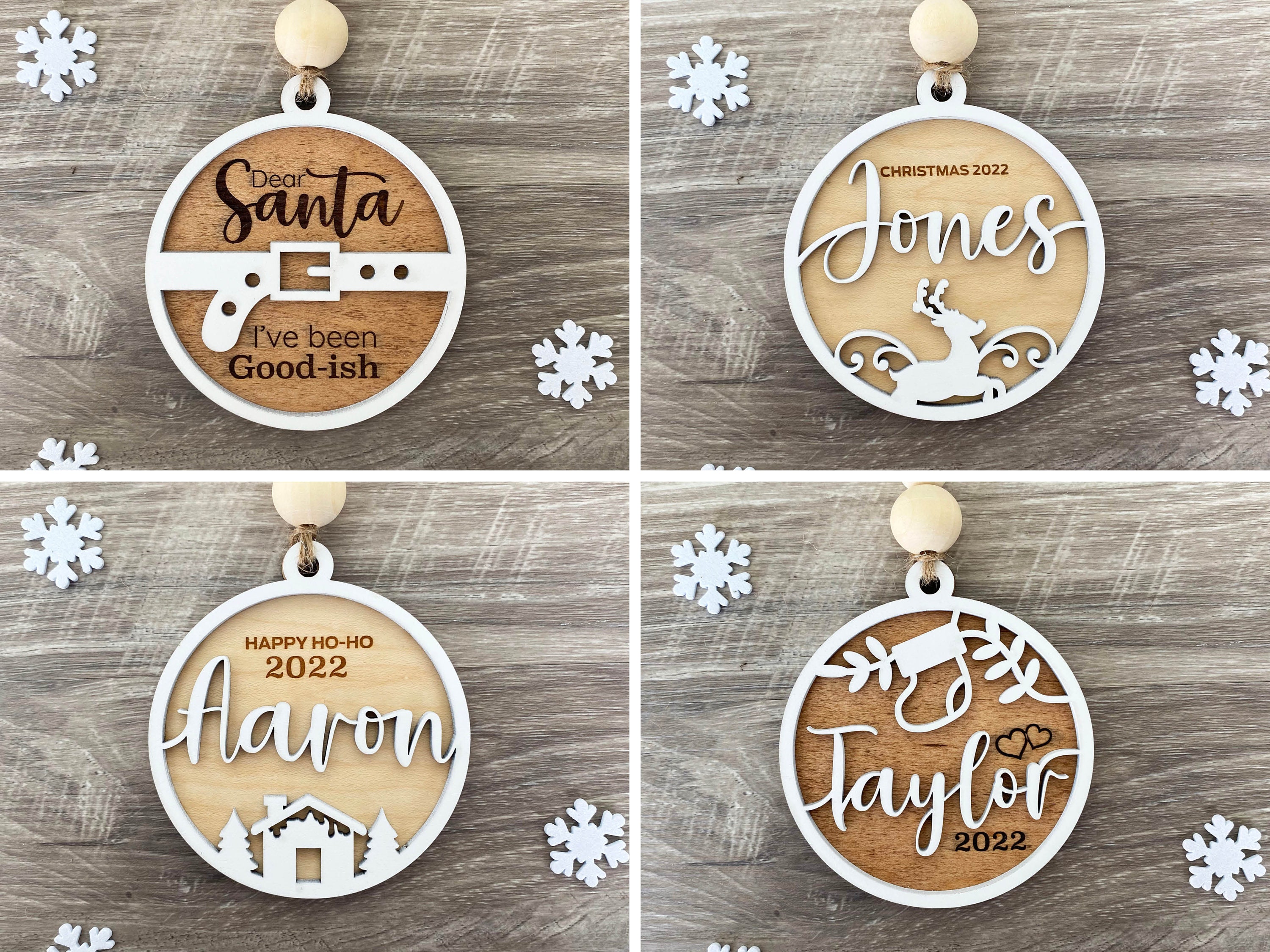 Simple Cut Christmas Ornaments 28 DIFFERENT DESIGNS - Etsy Canada