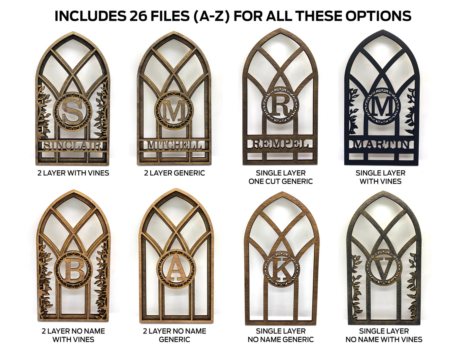 Arch Window Monograms Digital Laser Ready File SVG 316 - Etsy