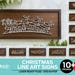 Christmas Line Art Signs - 10 Designs Plus 10 Backer Patterns ...