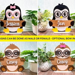 Zoo Animal Stands Master Bundle - Personalizable - 15 Designs - Laser ...