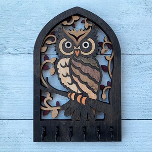 Owl Arch Key Hanger or Decor - Laser Ready File - Glowforge and All ...