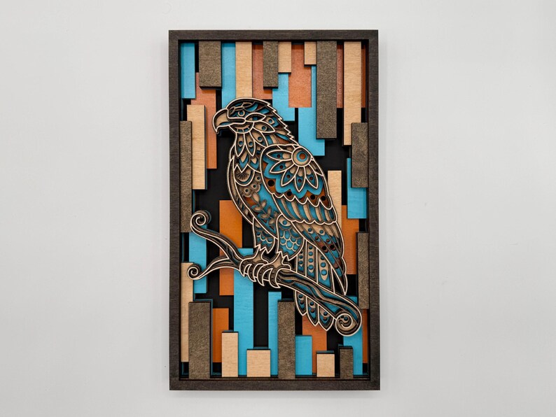 Layered Eagle Sign - Laser Ready File - All Lasers - Etsy