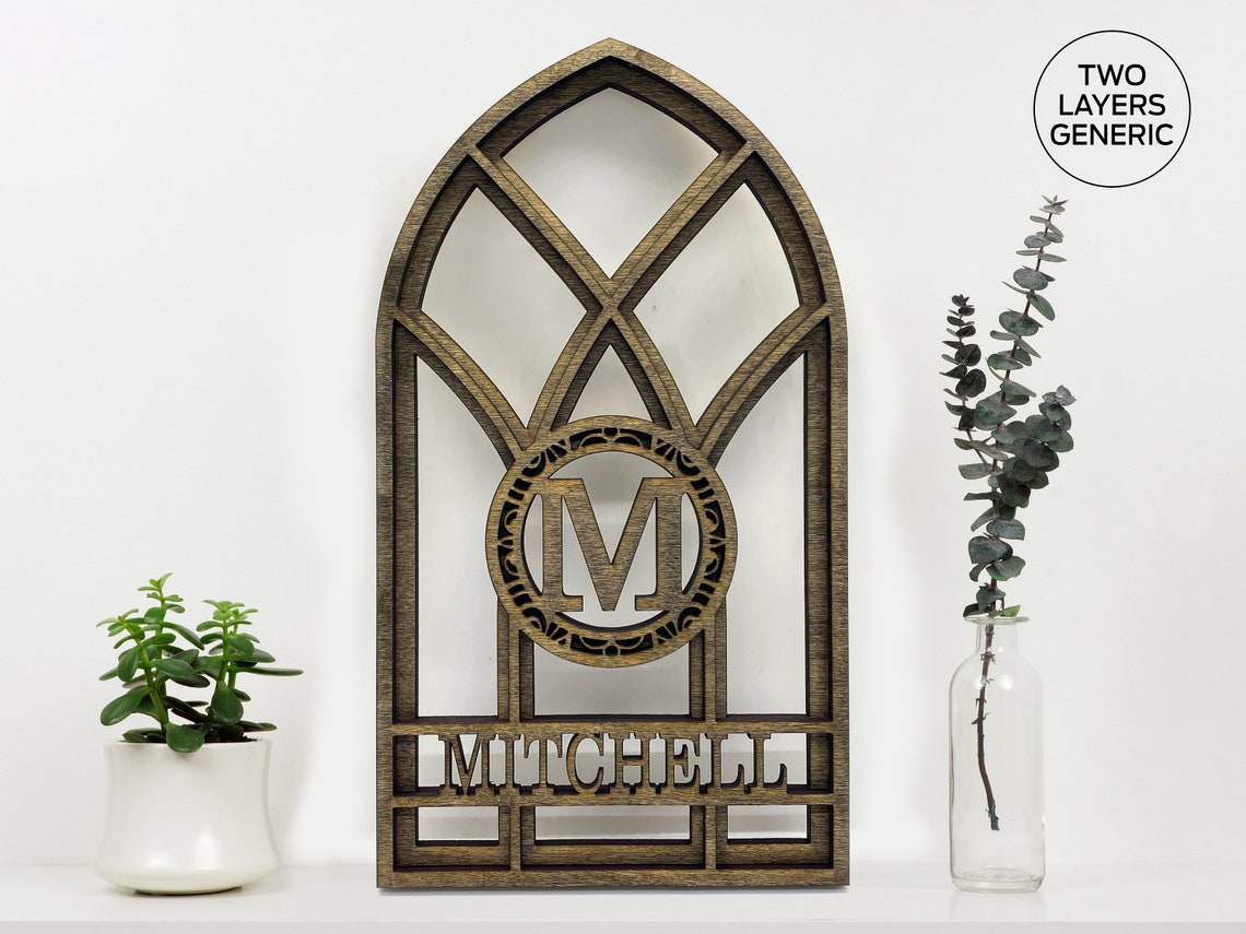 Arch Window Monograms Digital Laser Ready File SVG 316 - Etsy