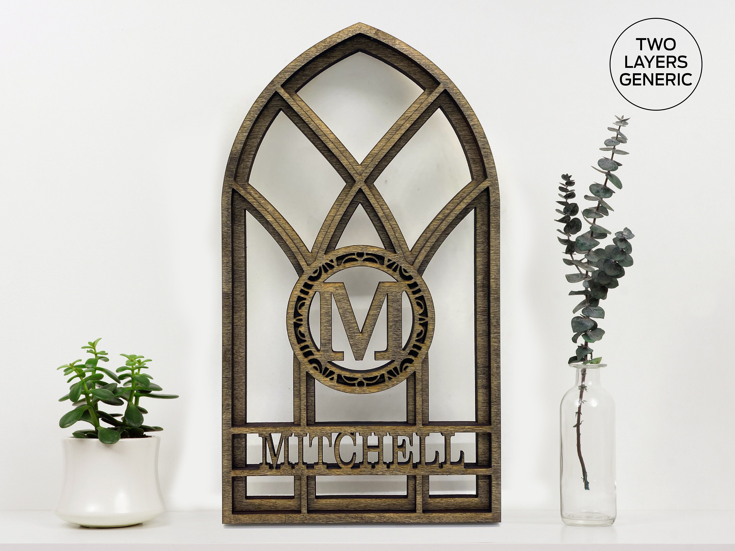 Arch Window Monograms Digital Laser Ready File SVG 316 - Etsy