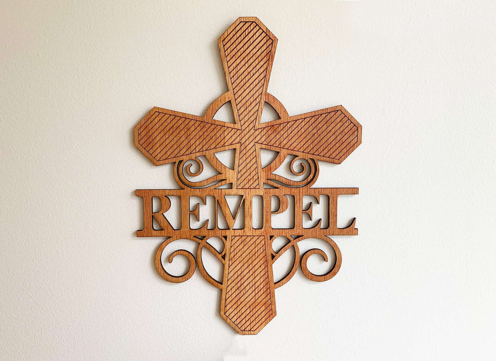 Split Letter Cross Monogram Digital Laser Cut File SVG - Etsy