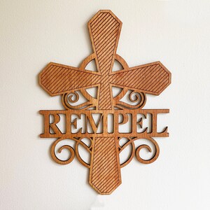 Split Letter Cross Monogram - Digital Laser Cut File - SVG - Glowforge ...