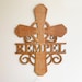 Split Letter Cross Monogram - Digital Laser Cut File - SVG - Glowforge ...