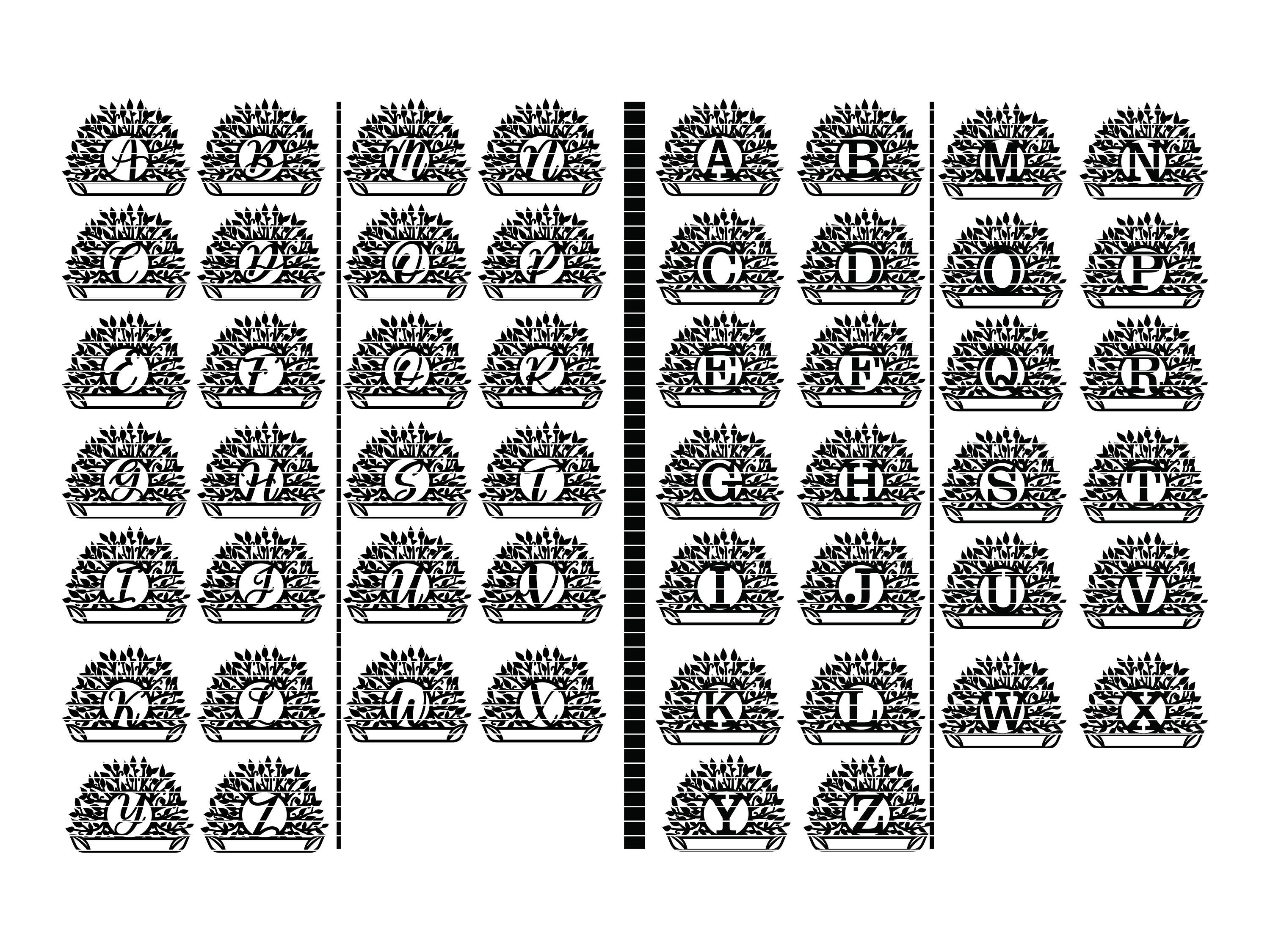 Tree of Life Monogram MASTER BUNDLE SVG Laser Ready | Etsy