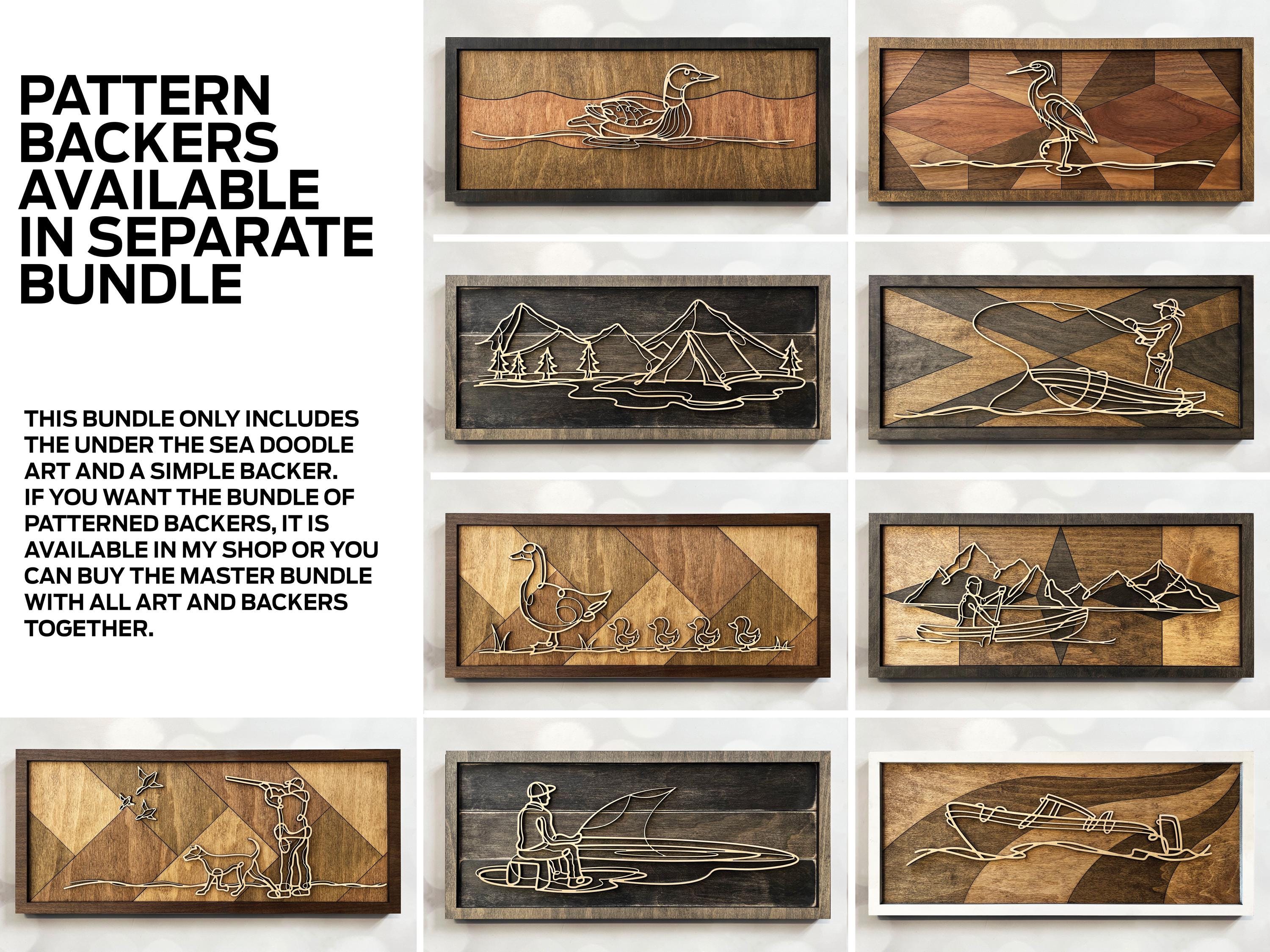 Outdoor Theme "doodle" Art Signs - 9 Designs - Glowforge and Lightburn ...