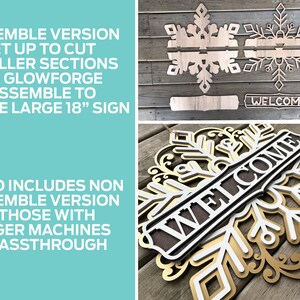 Snowflake Signs & Ornaments - Includes Assemble Version - Laser Cut ...