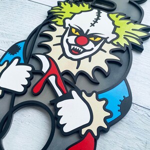 SCARY CLOWN "boo" Sign - Halloween - Laser Ready File - Glowforge and ...