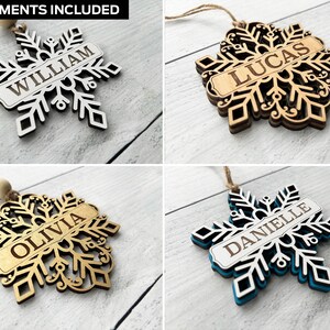 Snowflake Signs & Ornaments - Includes Assemble Version - Laser Cut ...