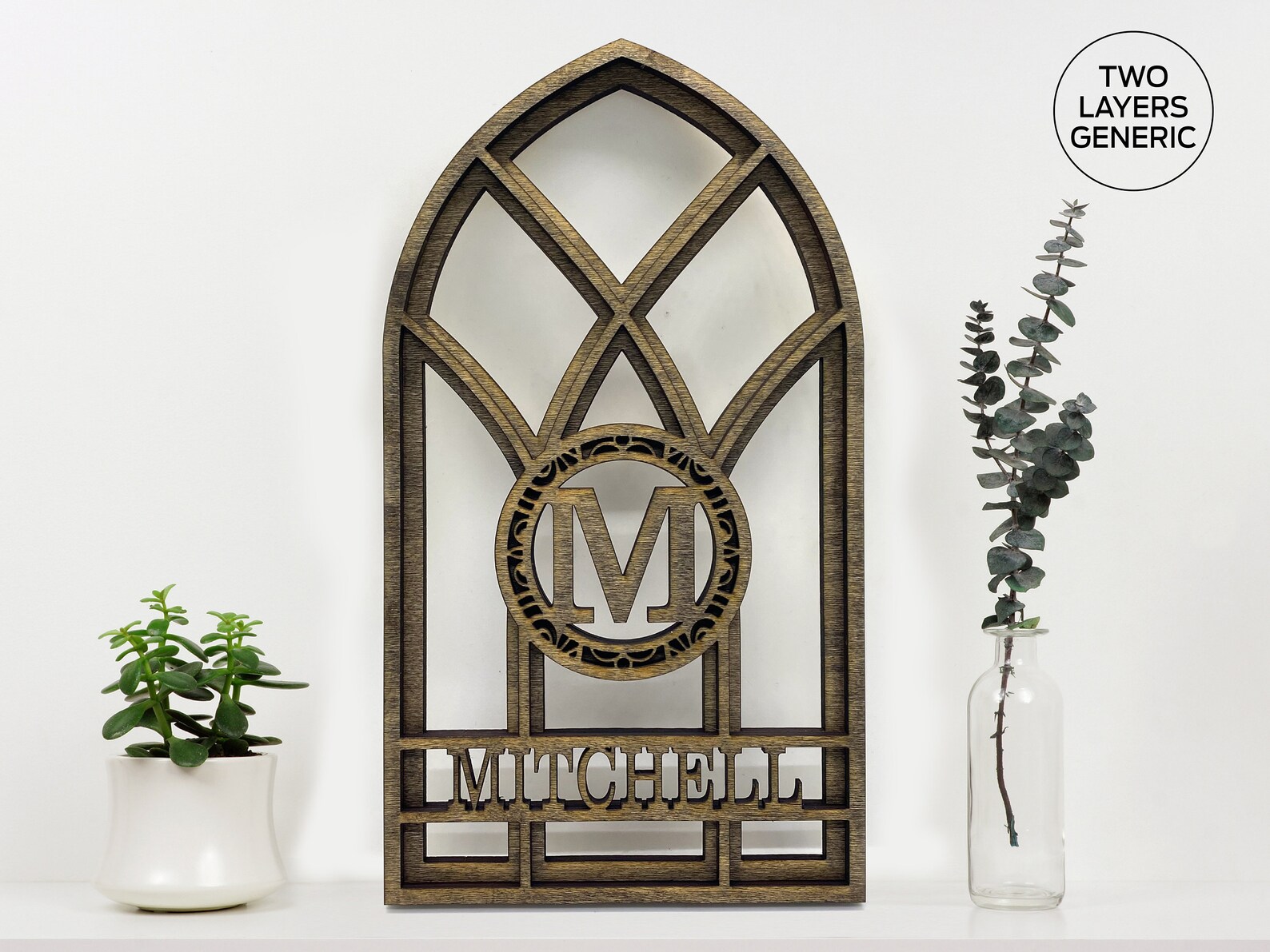 Arch Window Monograms Digital Laser Ready File SVG 316 - Etsy