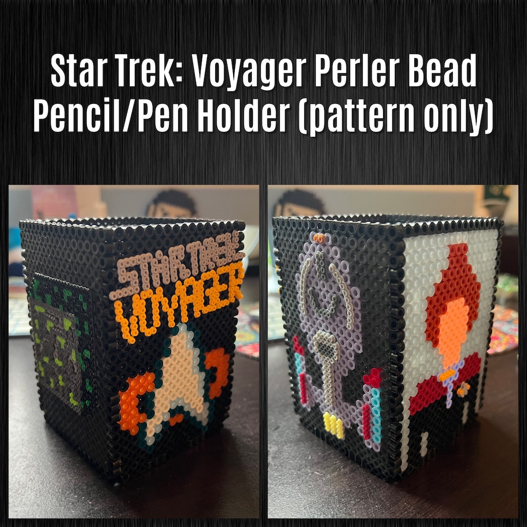 Star Trek Voyager Perler Fuse Bead Pen or Pencil Holder Pattern - Etsy