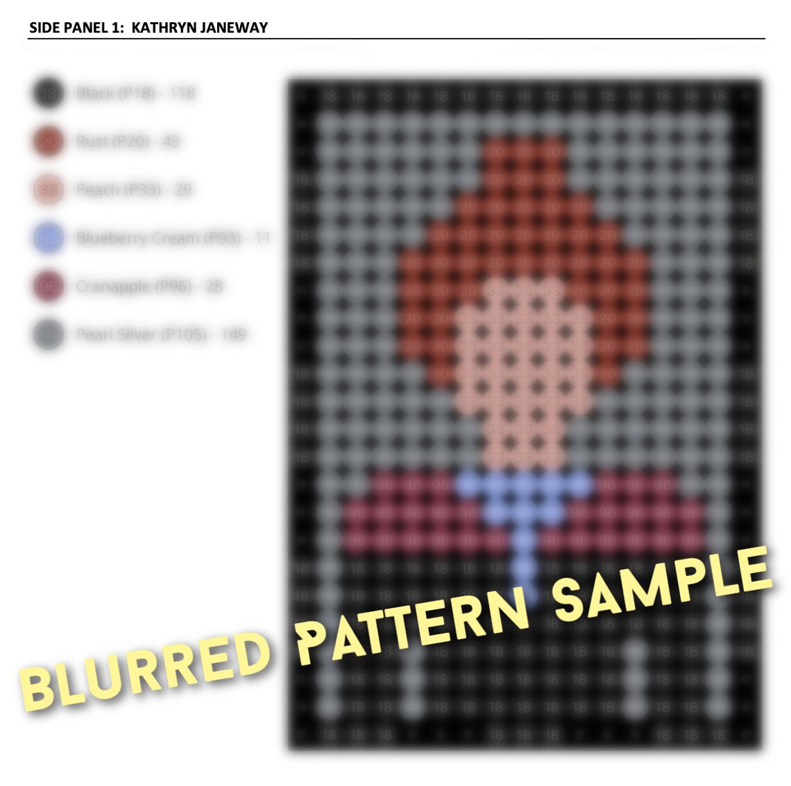 Star Trek Voyager Perler Fuse Bead Pen or Pencil Holder Pattern ...