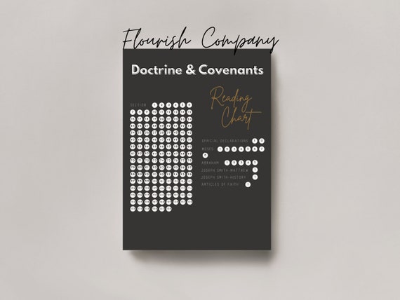 The Doctrine and Covenants Reading Chart Latter Day Saint - Etsy