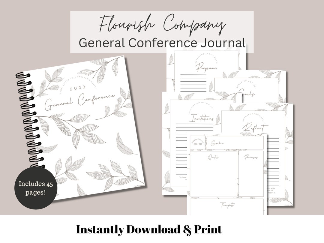 General Conference Study Journal, General Conference Notebook for Women ...