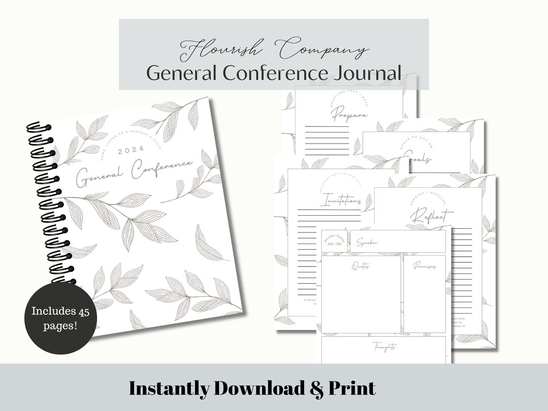 General Conference Study Journal, General Conference Notebook for Women ...