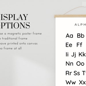 Alphabet and Numbers Poster, Playroom Decor, Educational Posters, Kids ...