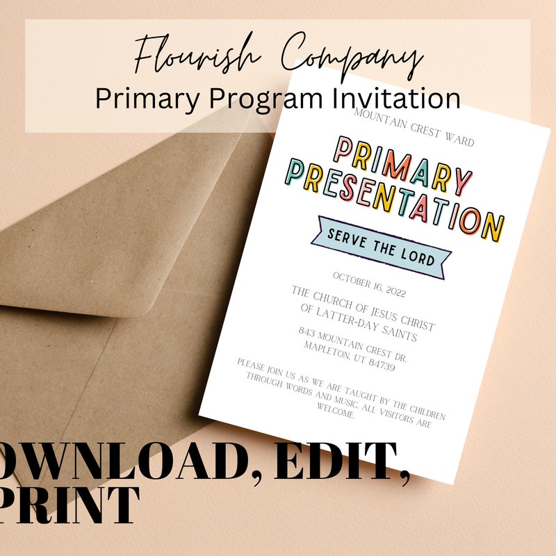 Lds Primary - Etsy