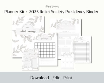 2024 Relief Society Planner, Relief Society Binder, RS Theme, Relief ...
