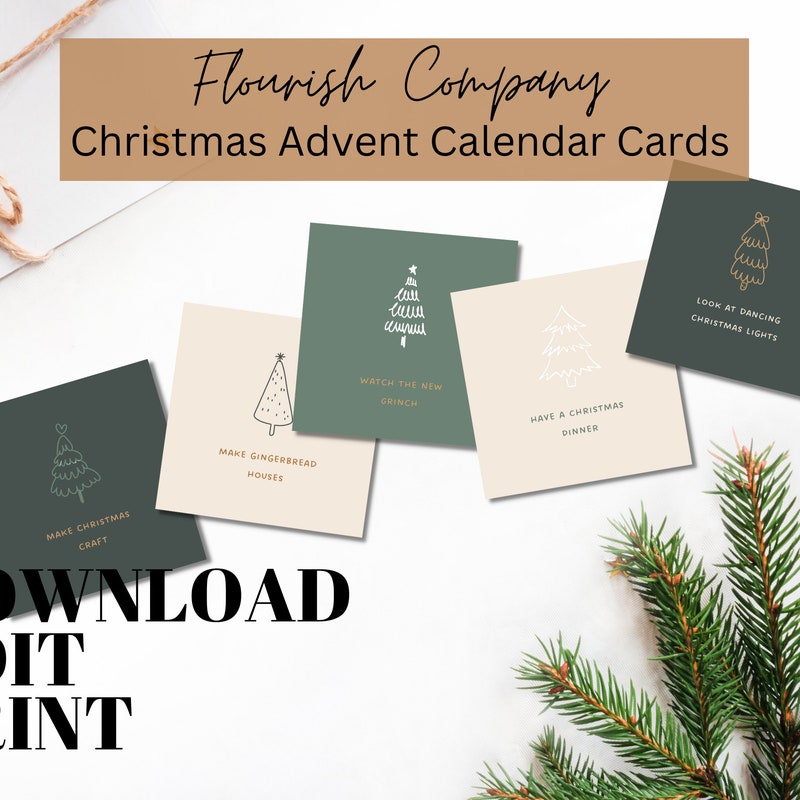 Advent Cards - Etsy