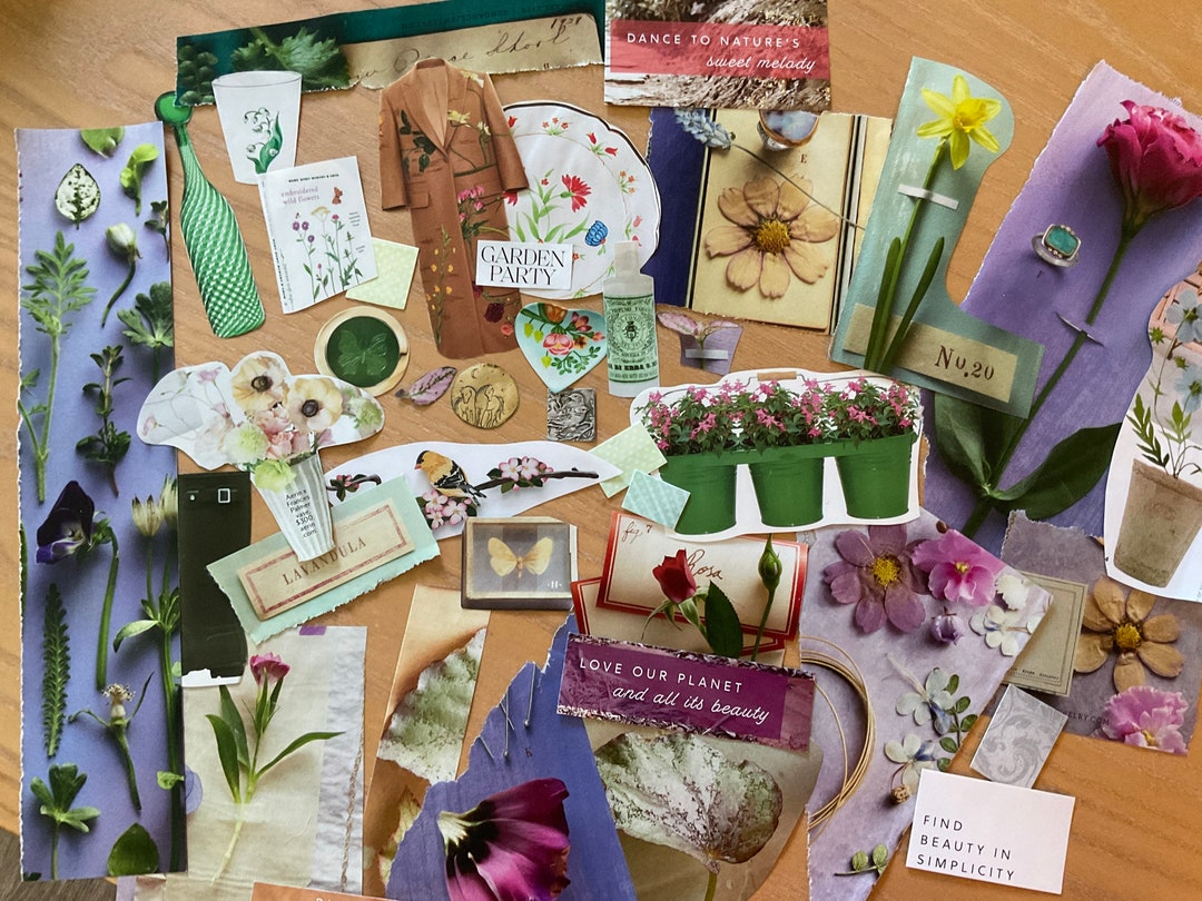 Garden Walk: 100+ Piece Curated Collage Collection - Etsy