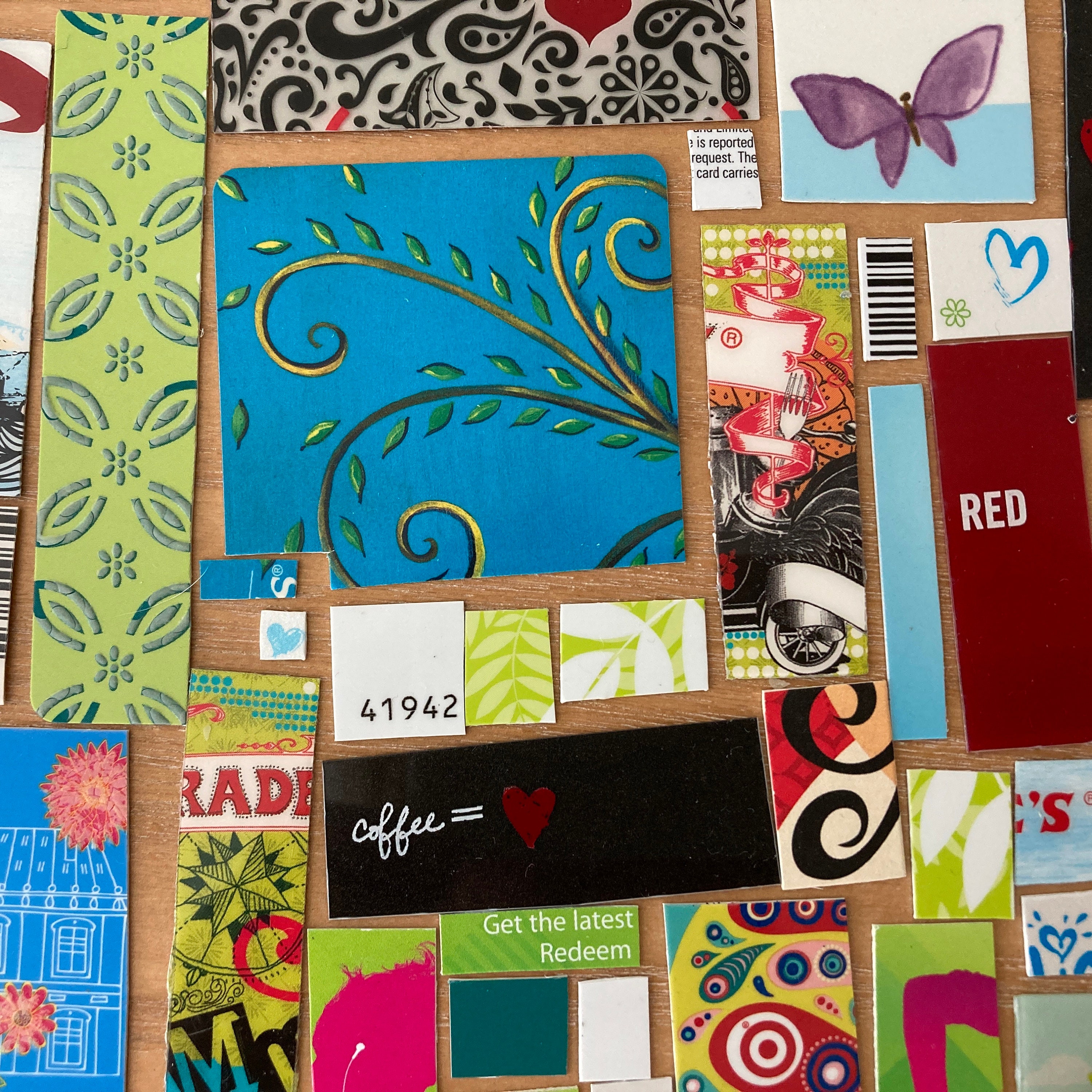 Gift Card Art Bits: 150+ Piece Curated Collage Collection - Etsy