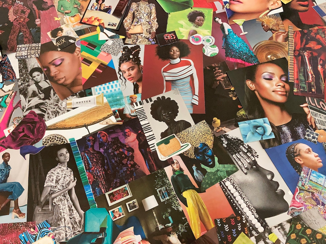 Neon Africa: 100+ Piece Curated Collage Collection - Etsy