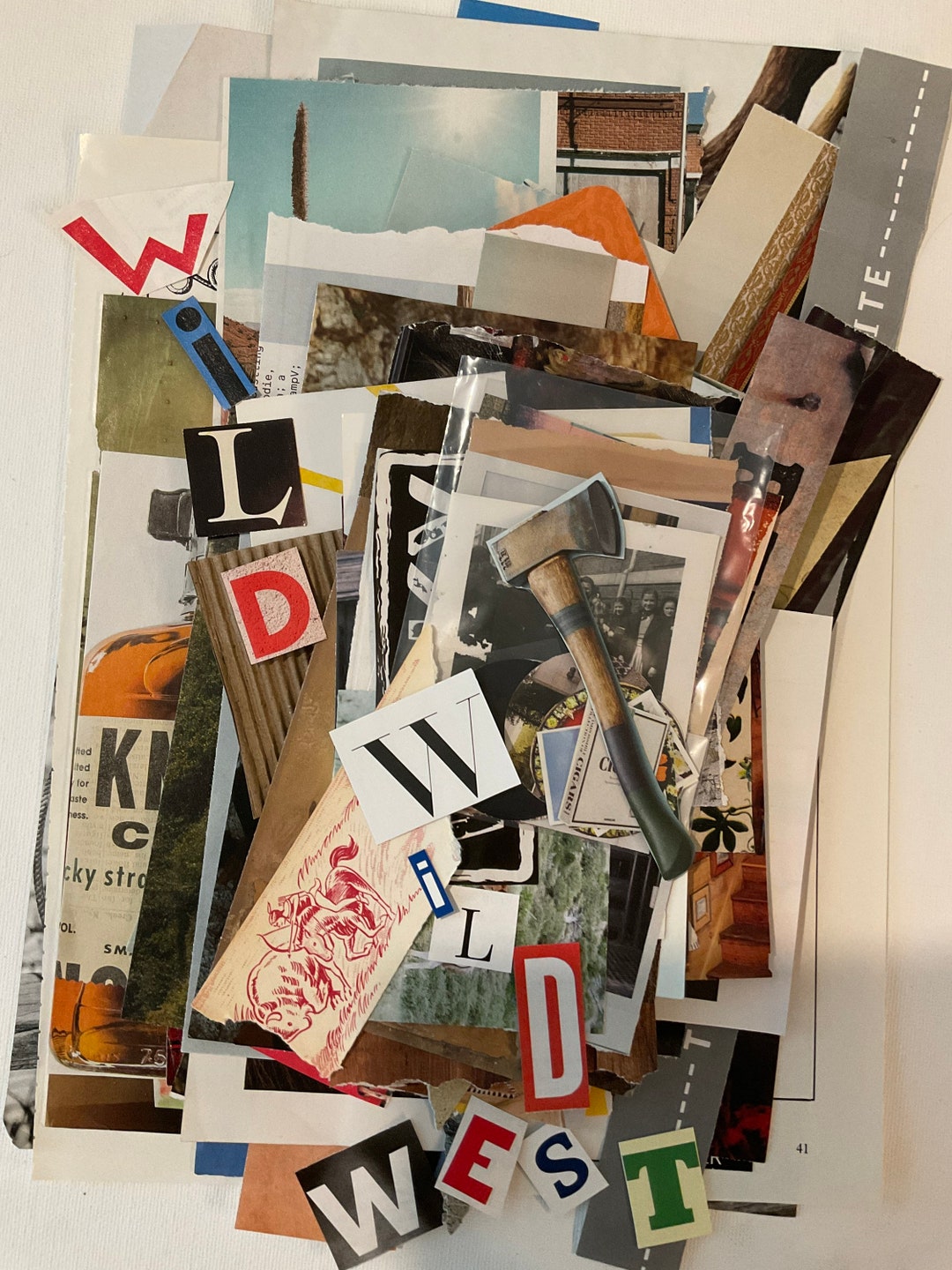 Wild, Wild West: 70+ Piece Curated Collage Collection - Etsy