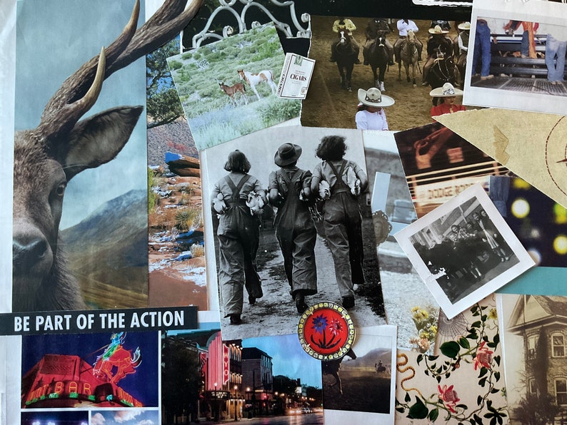 Wild, Wild West: 70+ Piece Curated Collage Collection - Etsy