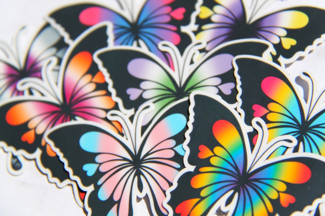 Pride Flag Butterfly / Lesbian Gay Bisexual Trans Queer Plus / - Etsy ...