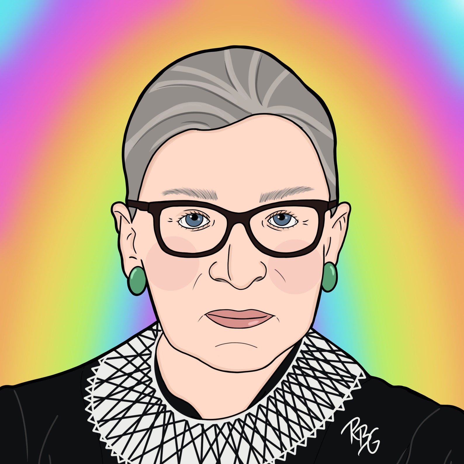 Ruth Bader Ginsburg Print - Etsy.de